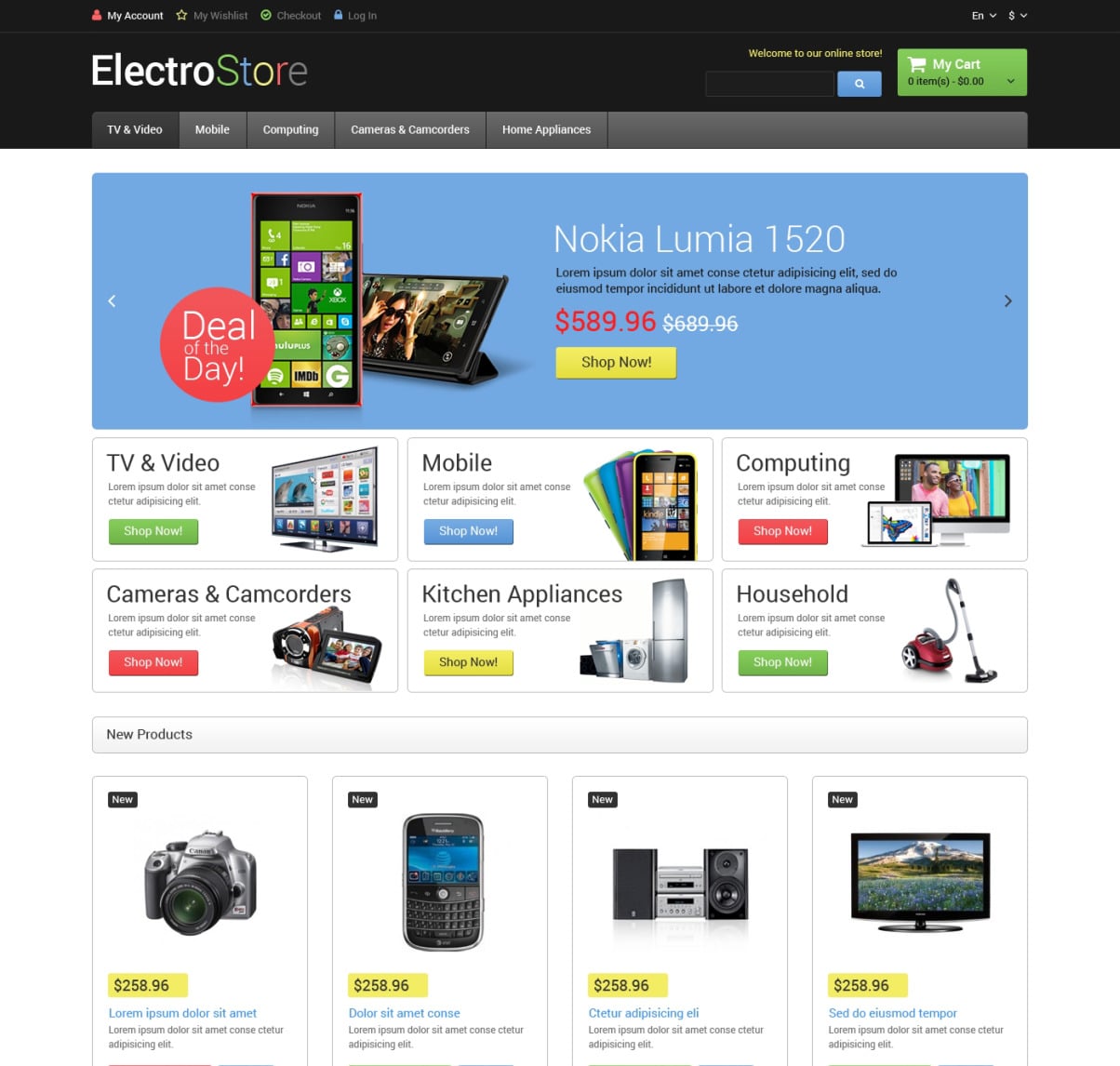 Electro Goods Magento Theme #48517