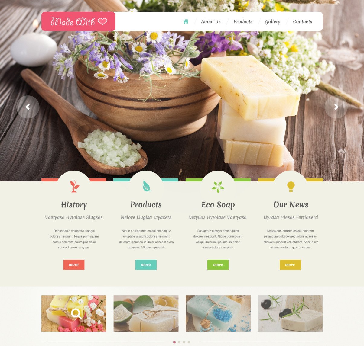 Crafts Responsive Website Template #48988