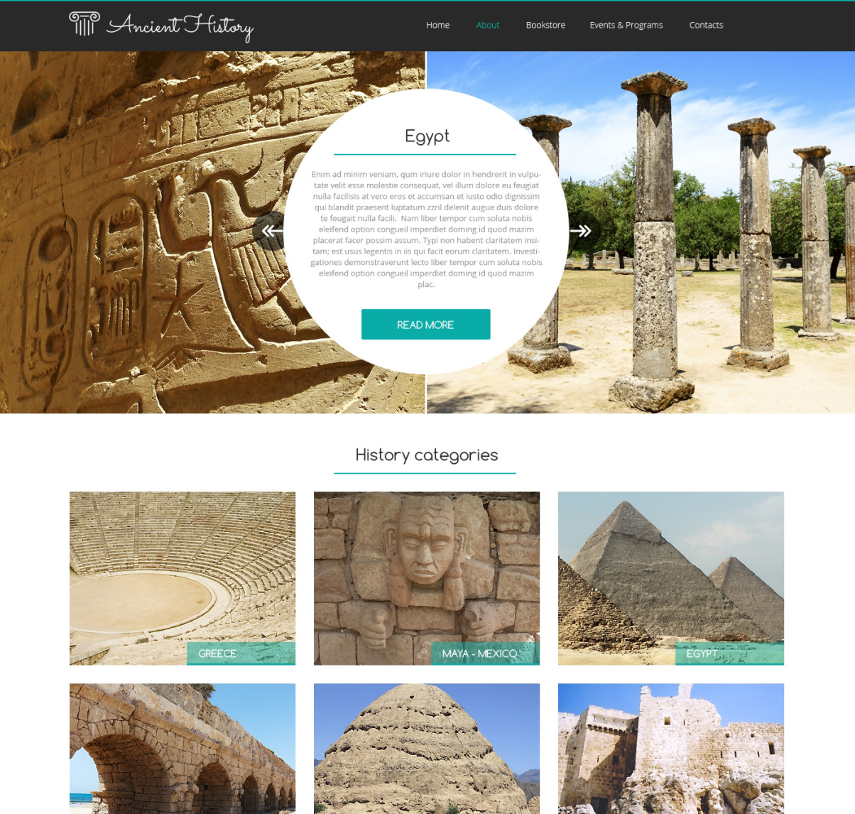 Museum Responsive Website Template #48992
