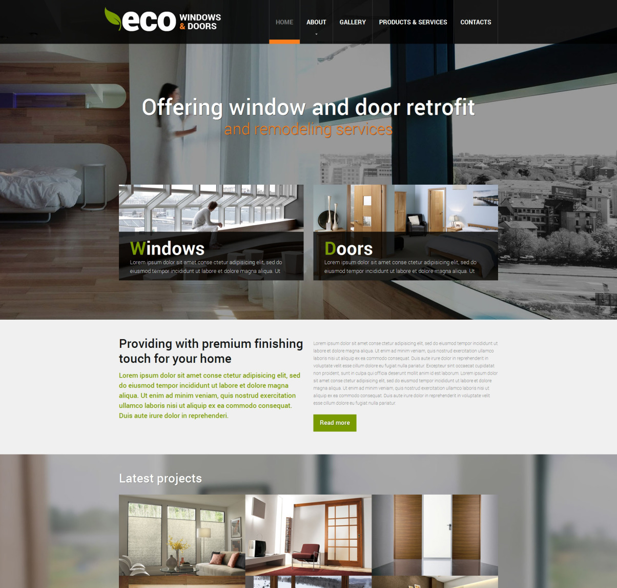 Window Responsive Website Template #49272
