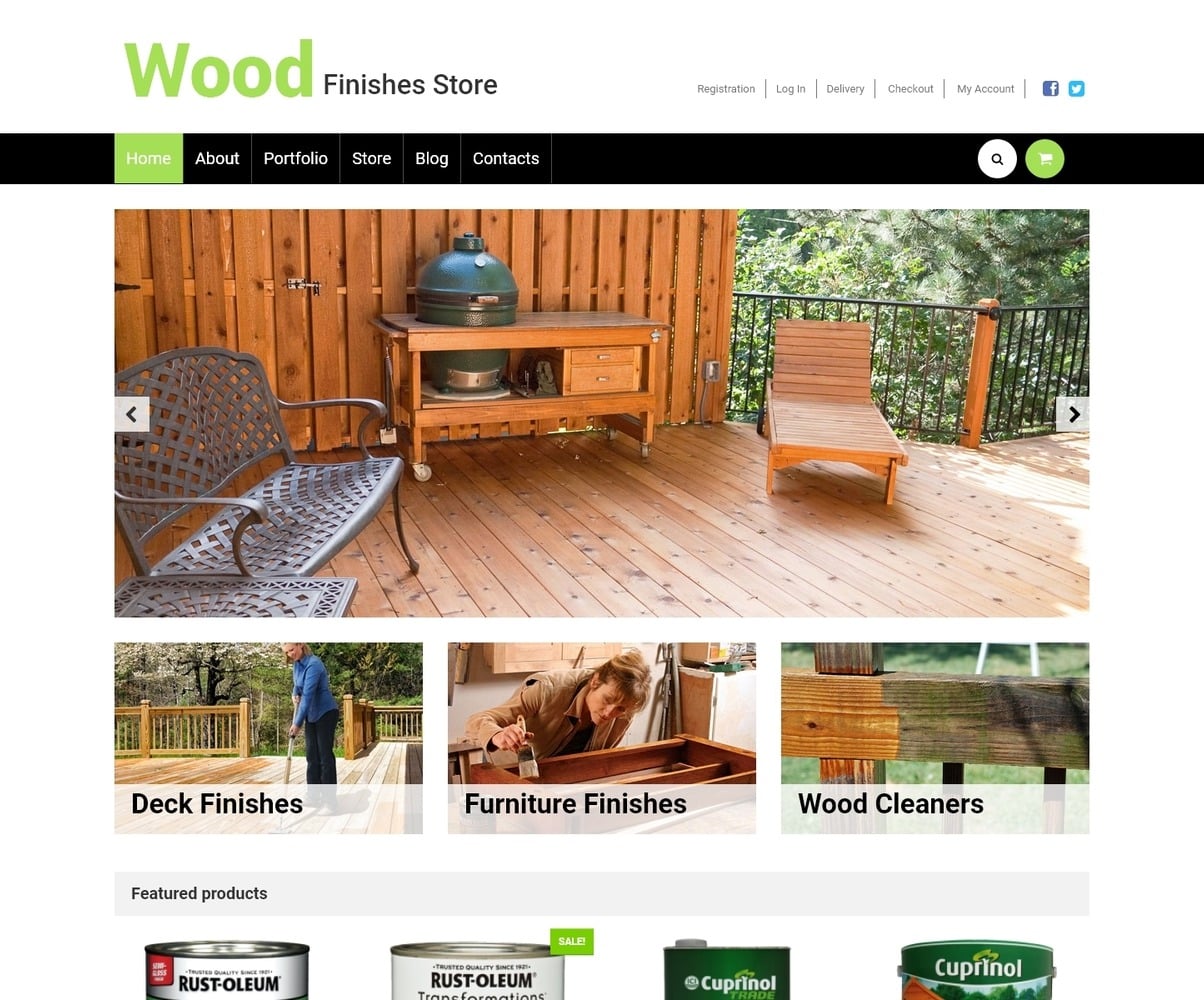 Best Wood Finishes Store WooCommerce Theme #50471