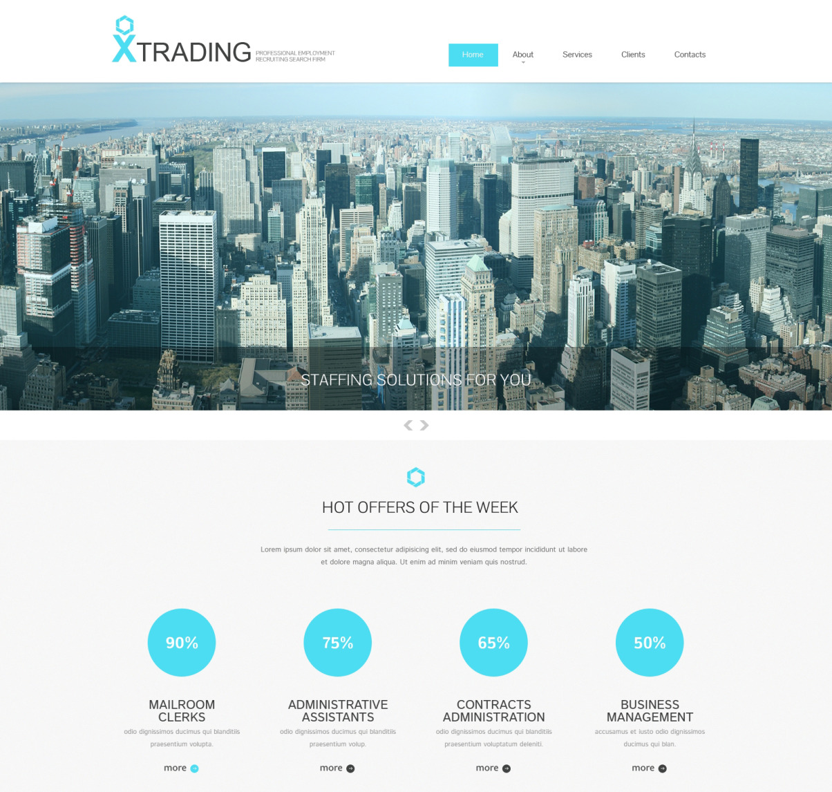 Public Relations Responsive Website Template #50634