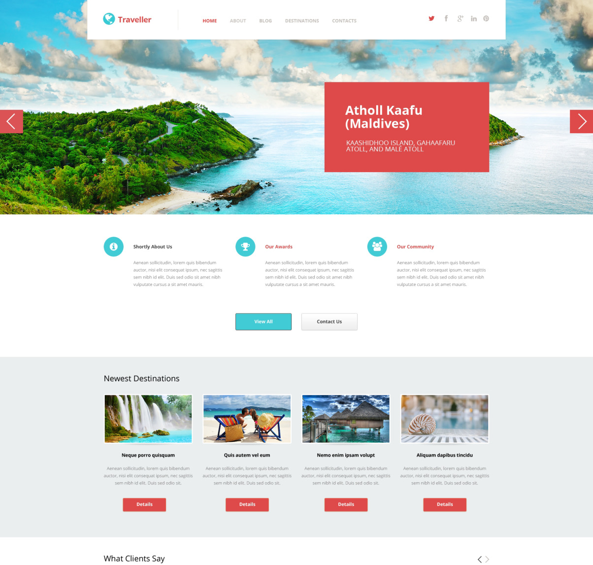 Travel Agency Responsive WordPress Theme #50744