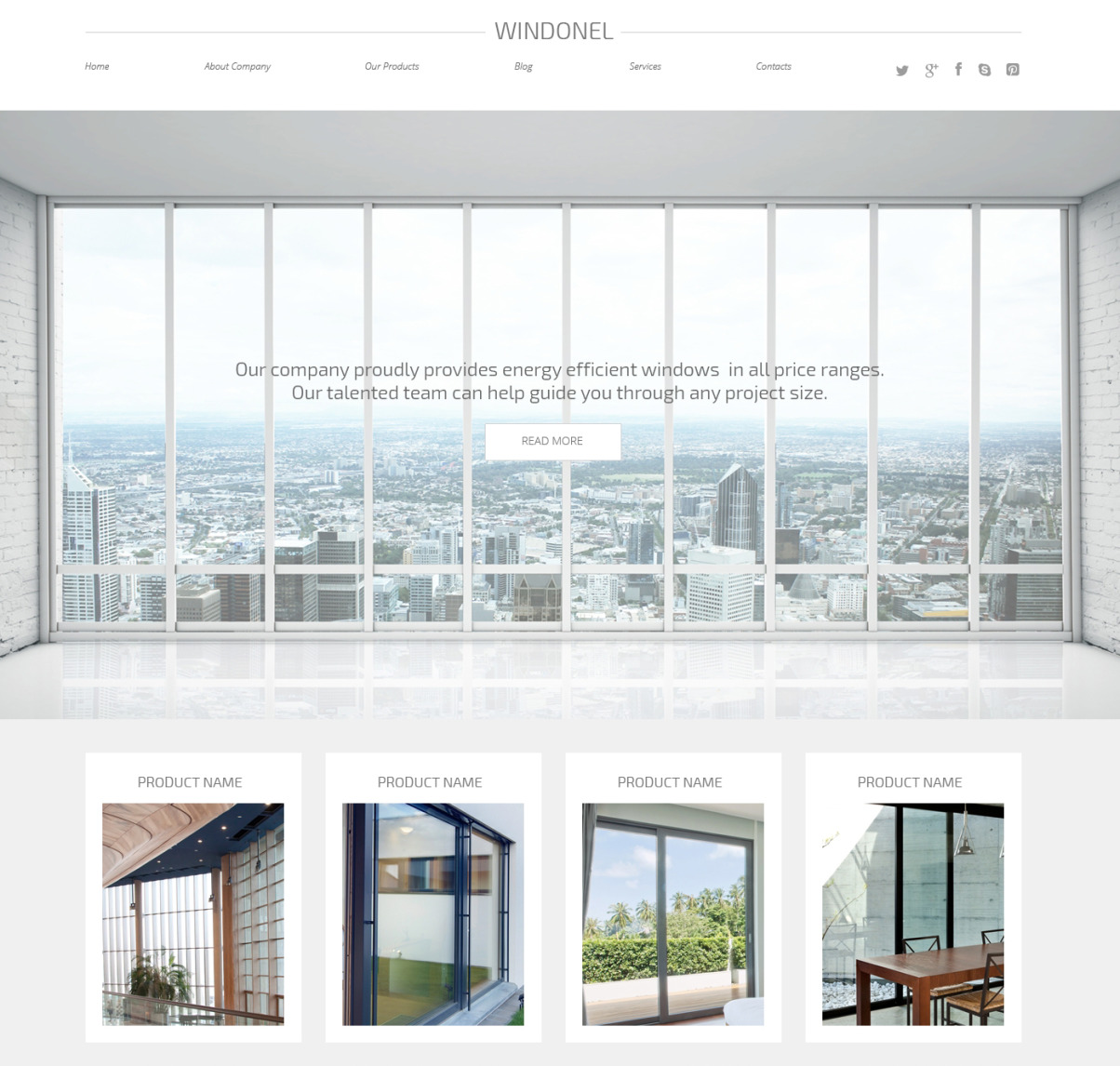 Window Responsive WordPress Theme #50739