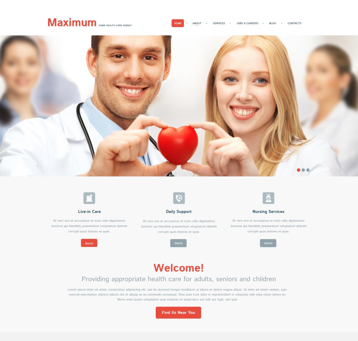 Medical Responsive WordPress Theme #50908