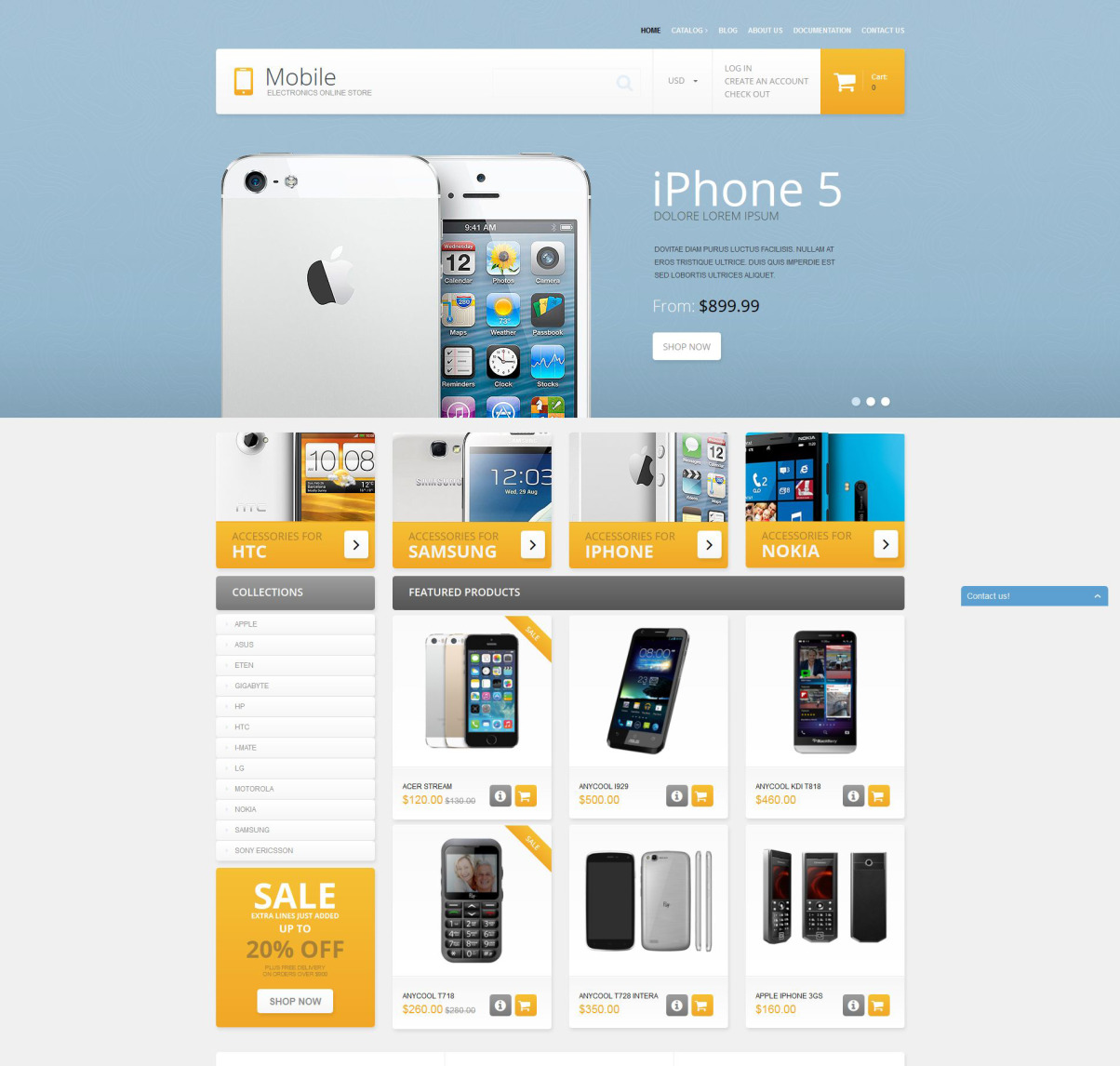 Mobile Phones Shopify Theme #51378