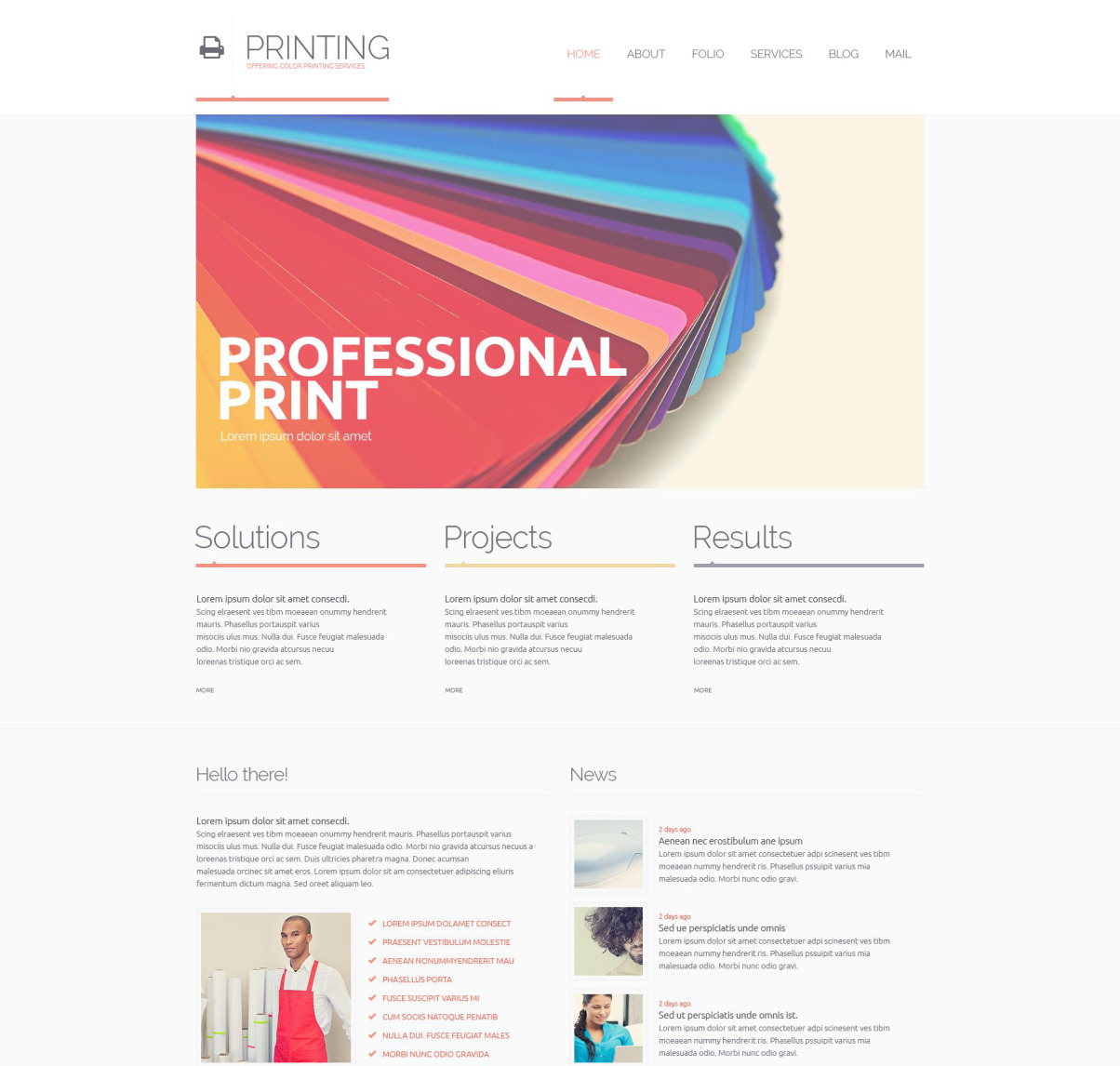 Print Shop Responsive Website Template #51368