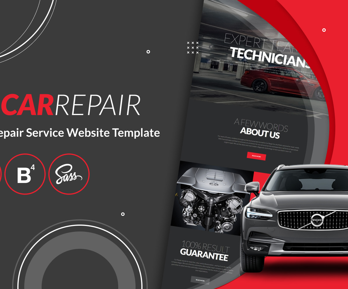 Auto Repair Service Website Template For Car Repair Shops TemplateMonster