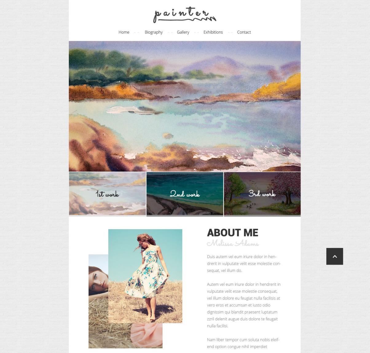 Personal Page Responsive Website Template #52234