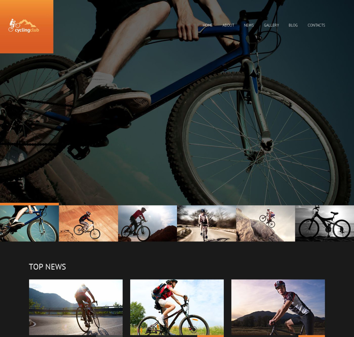 Cycling Responsive WordPress Theme #52475 - TemplateMonster