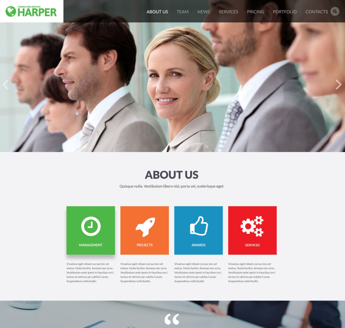 Free Website Template For Consulting Company Printable Templates