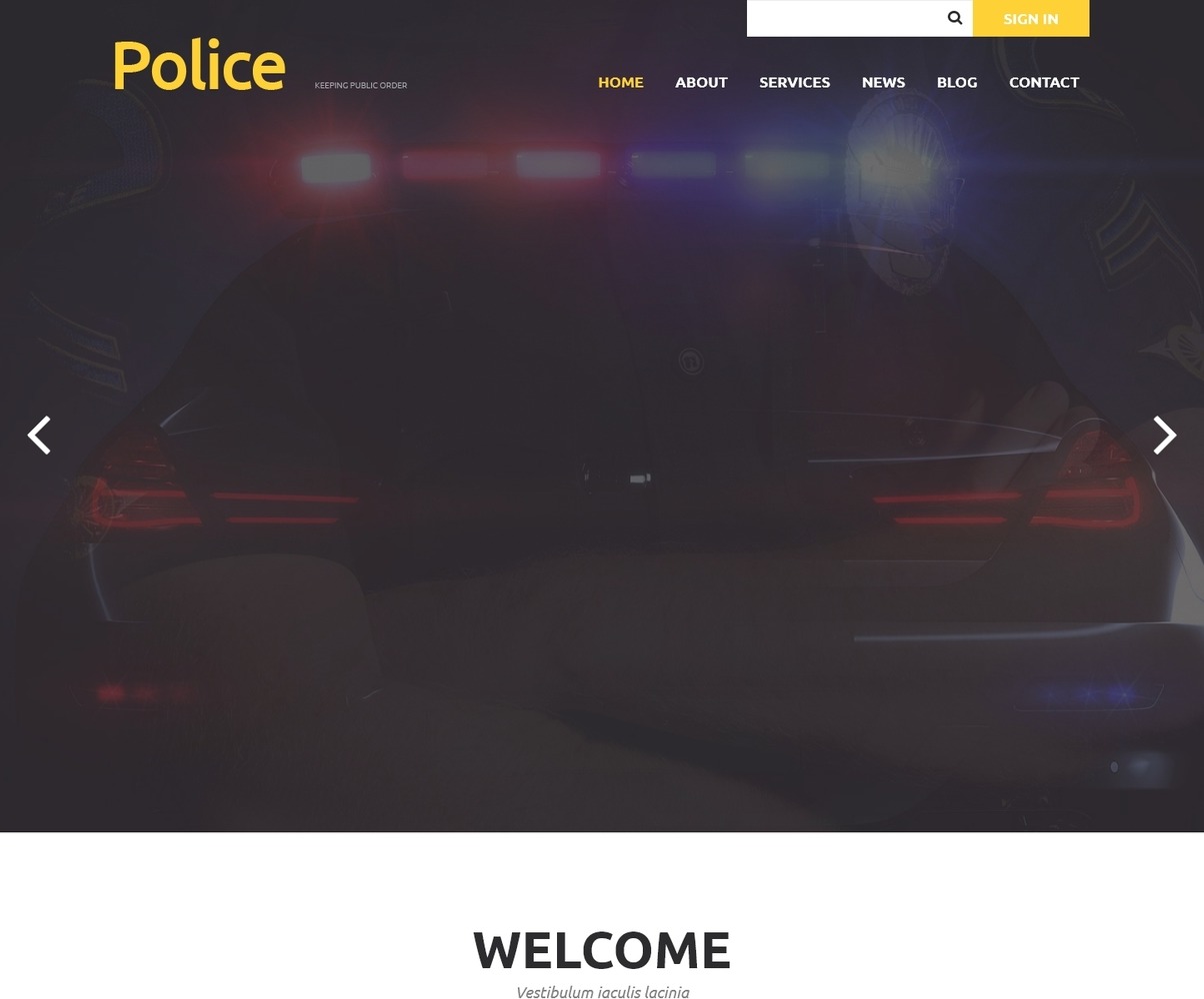 Police Department Joomla Theme