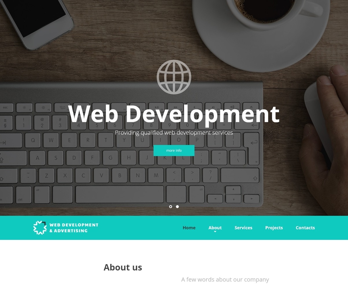 Web Development Responsive Website Template - TemplateMonster