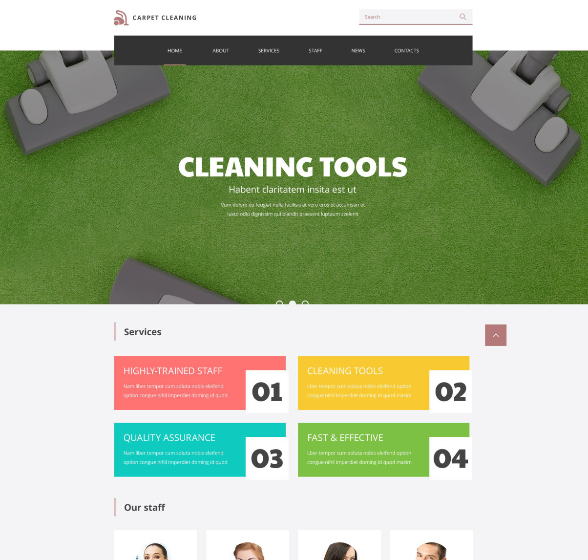 Cleaning Responsive Website Template - TemplateMonster
