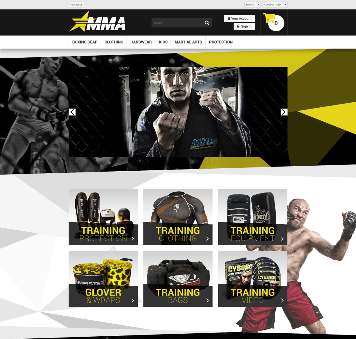 MMA Store PrestaShop Theme #52663