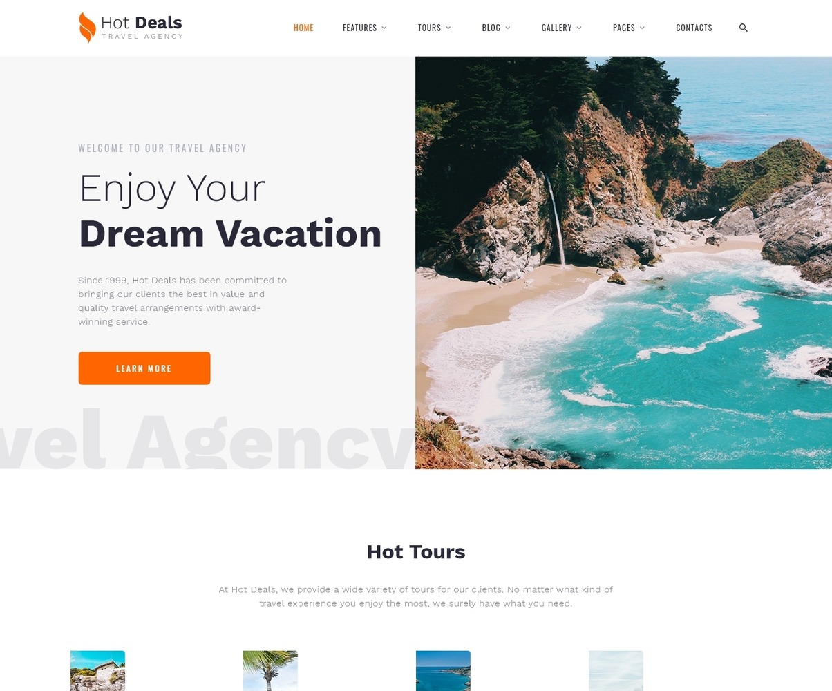Hot Deals Multipage HTML Template
