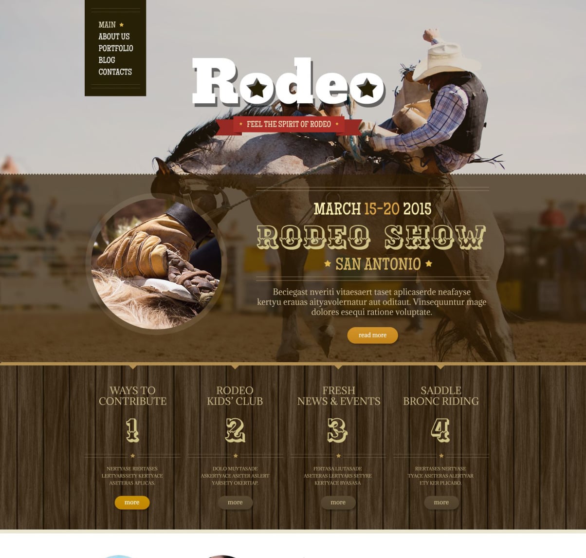 Horse Racing Responsive Drupal Template #53082