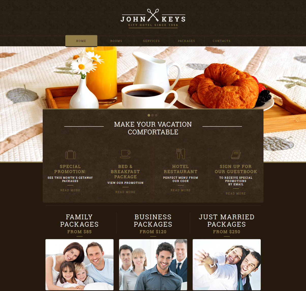 Hotels Responsive Website Template #53027