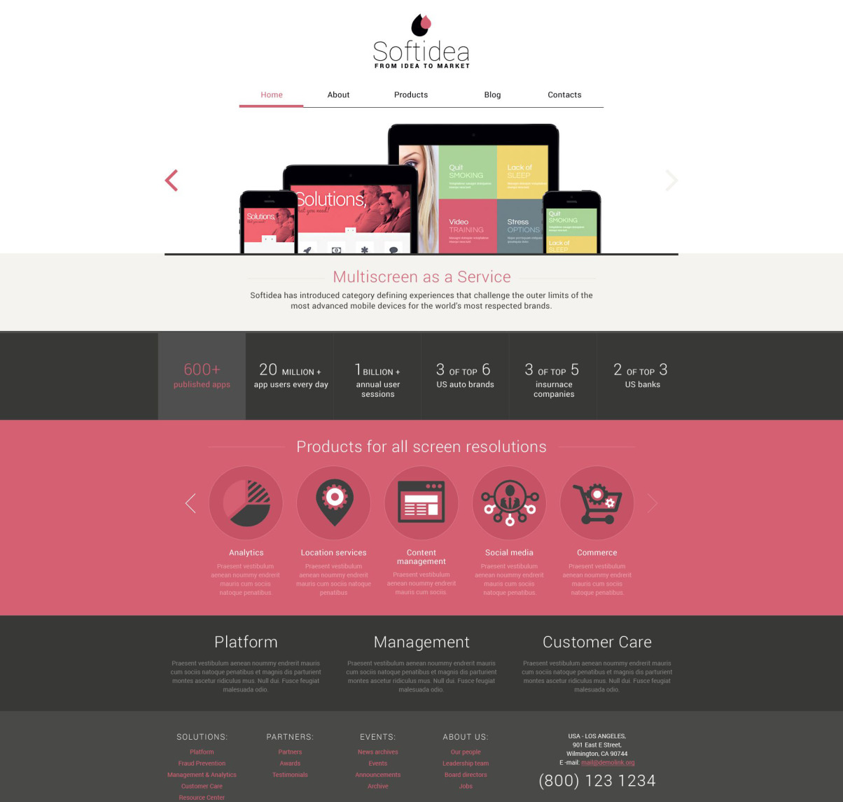Web Development Responsive Drupal Template #53247