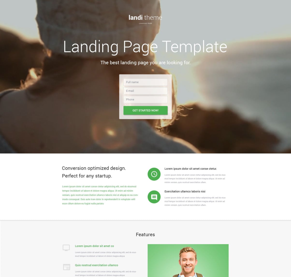 Web Development Responsive Landing Page Template #53378