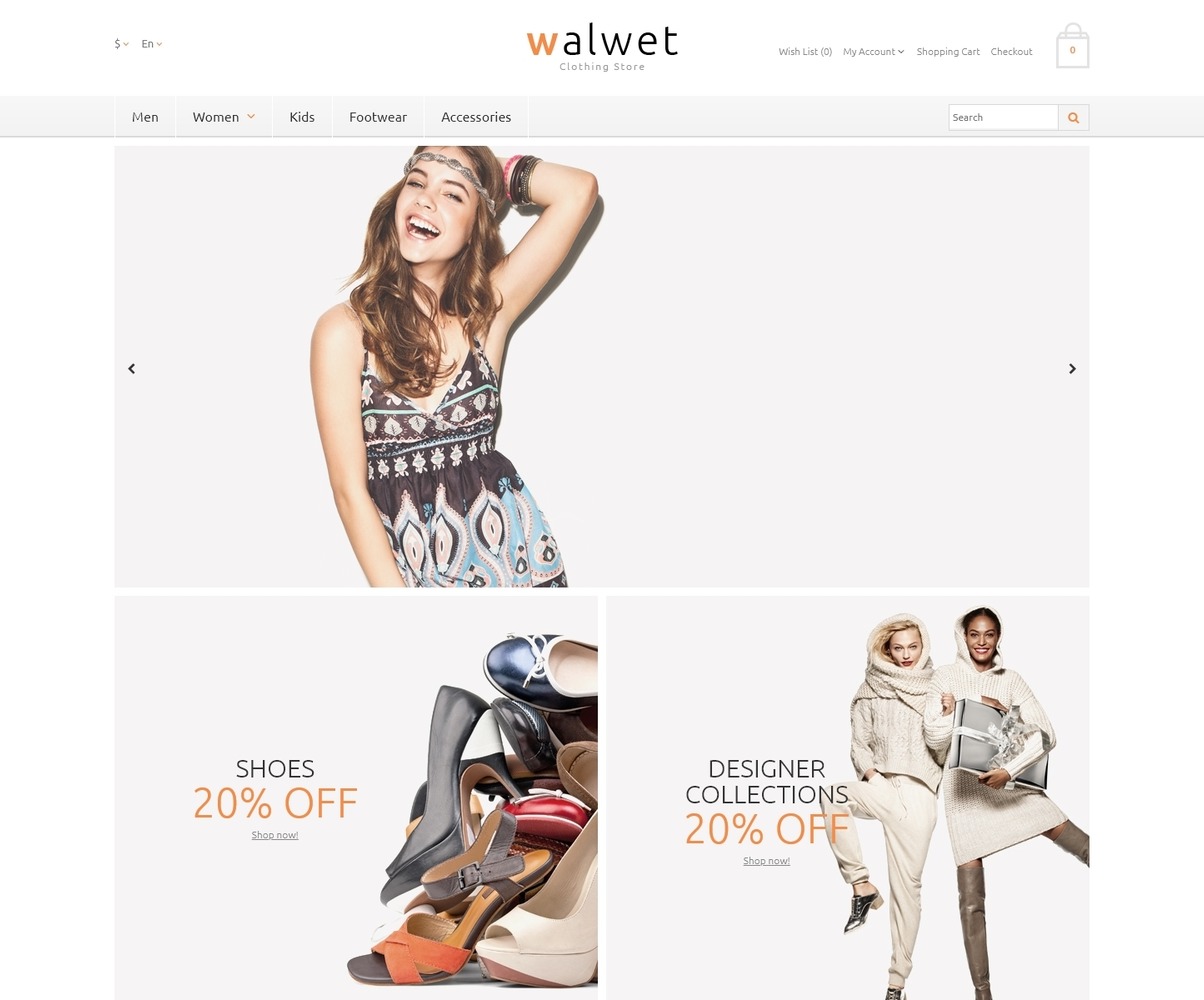 Trendy Clothes OpenCart Template