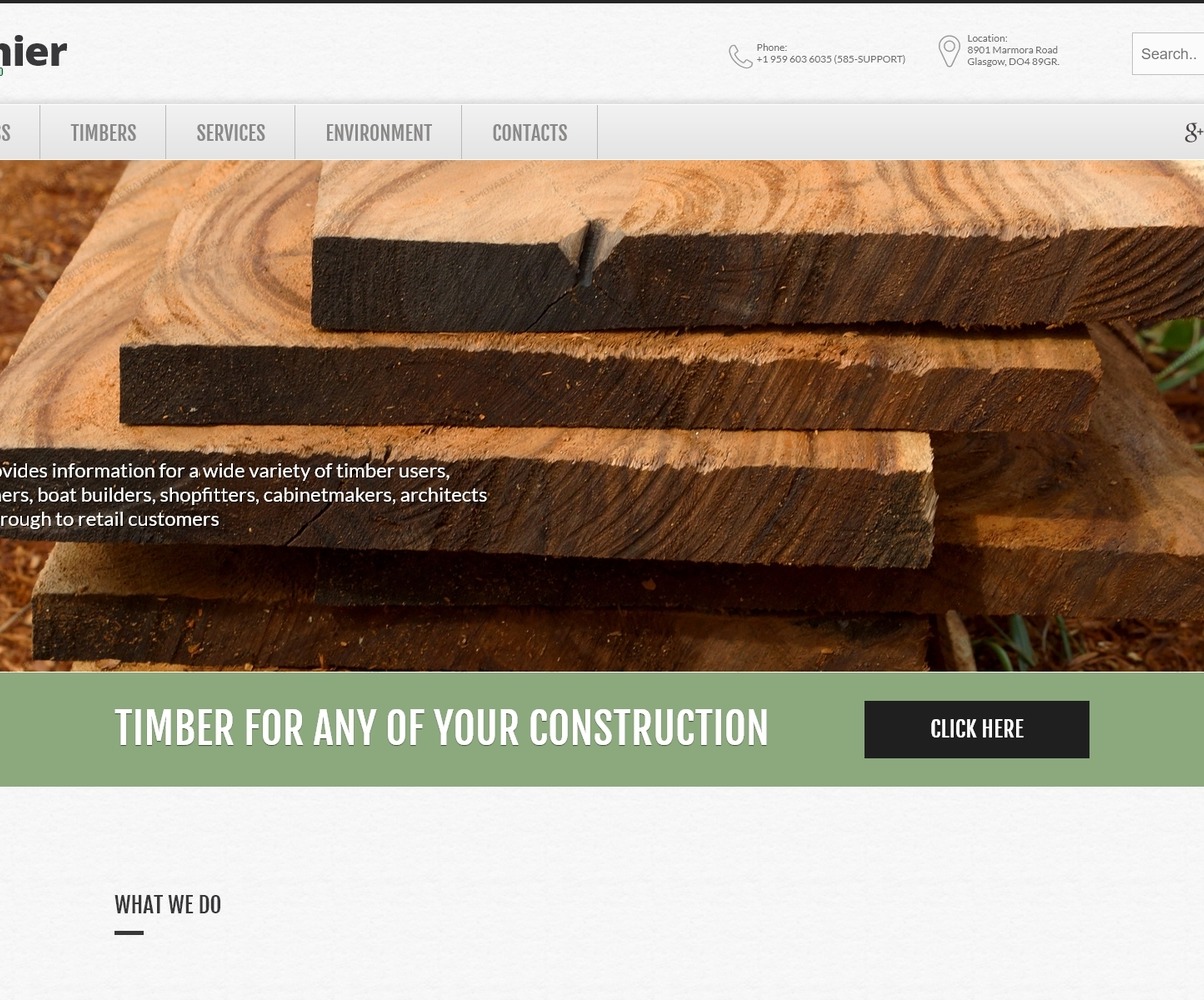 Timber Website Template