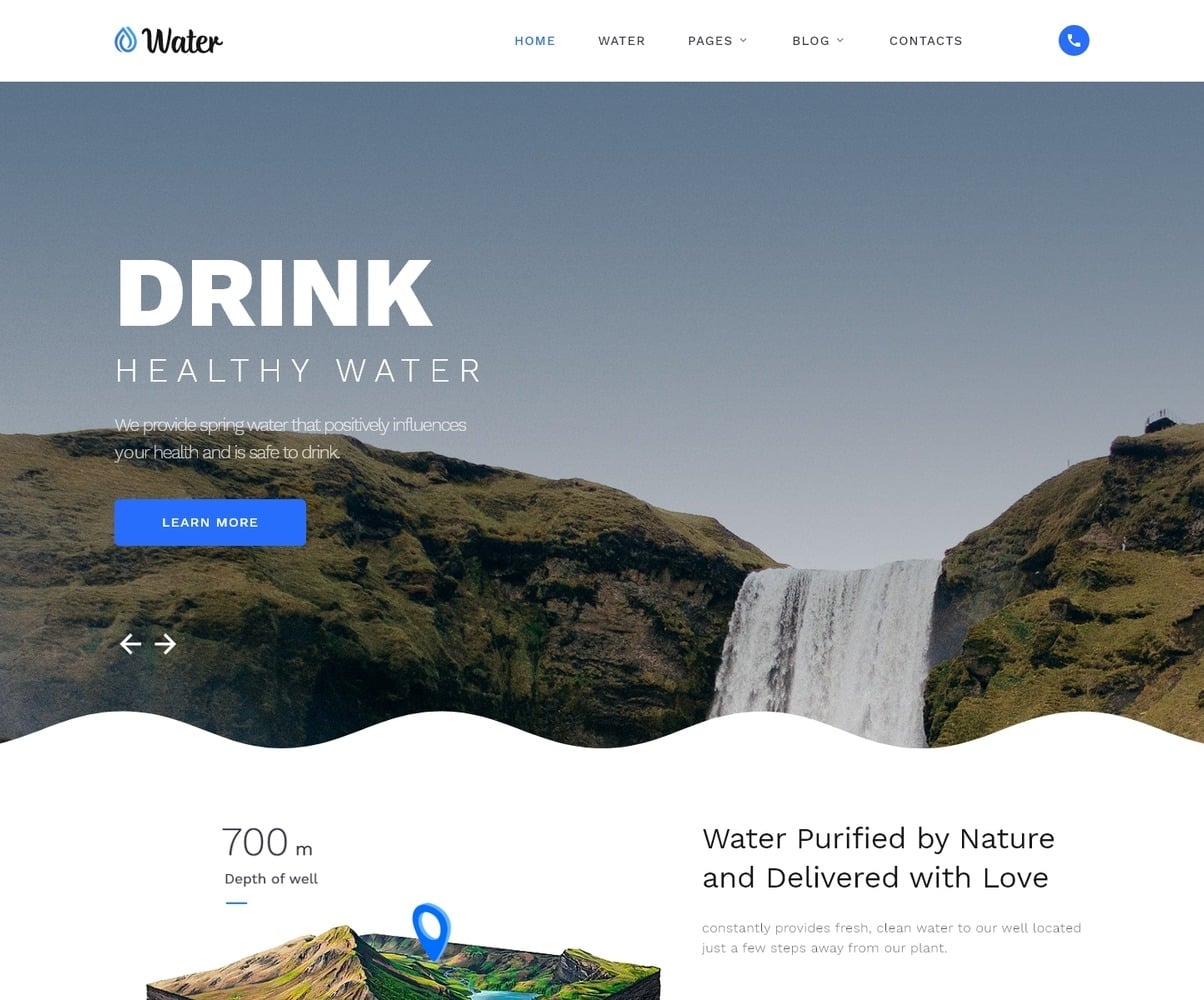 Water Multipage HTML5 Template