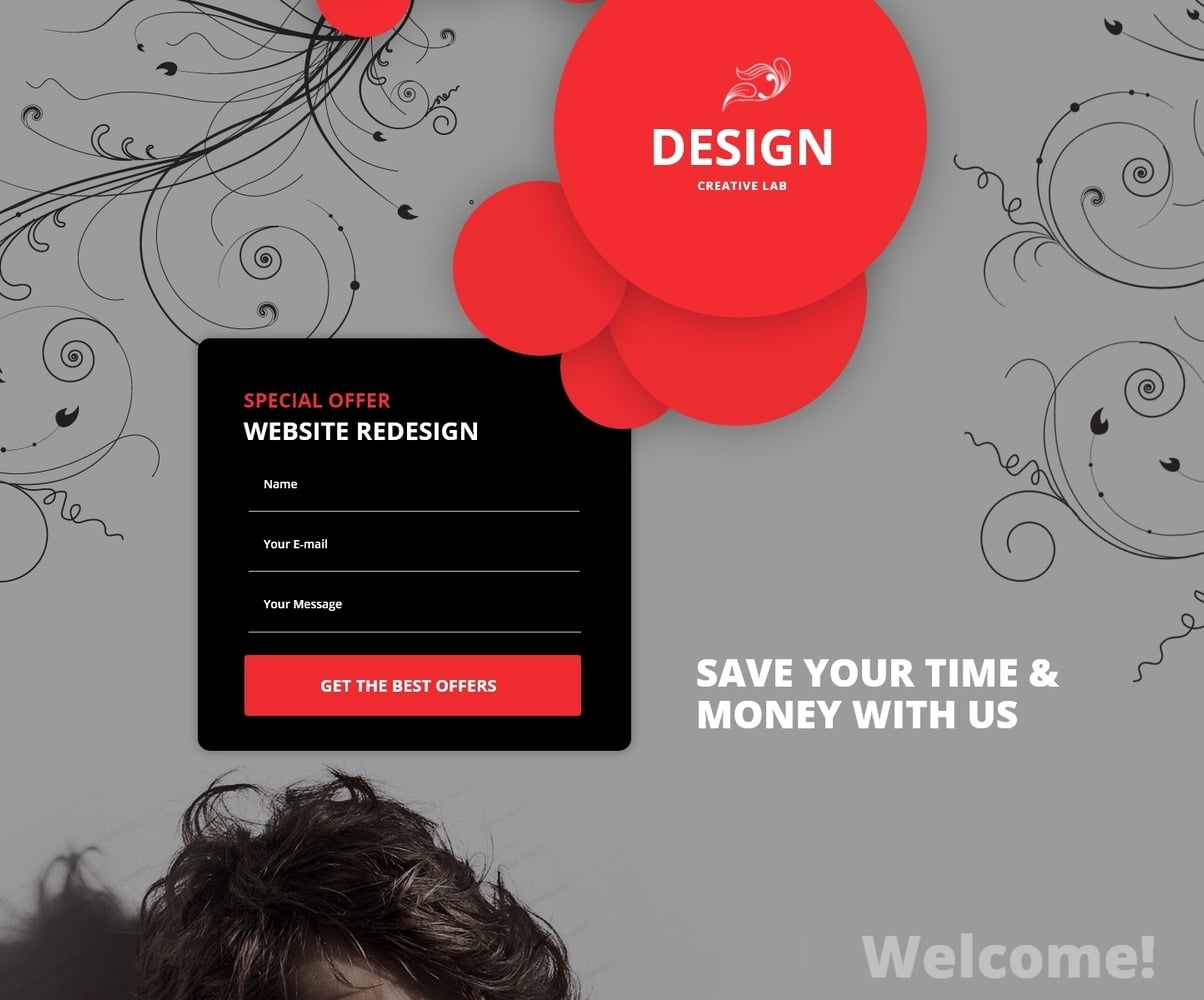 Design Studio Responsive Landing Page Template #53873
