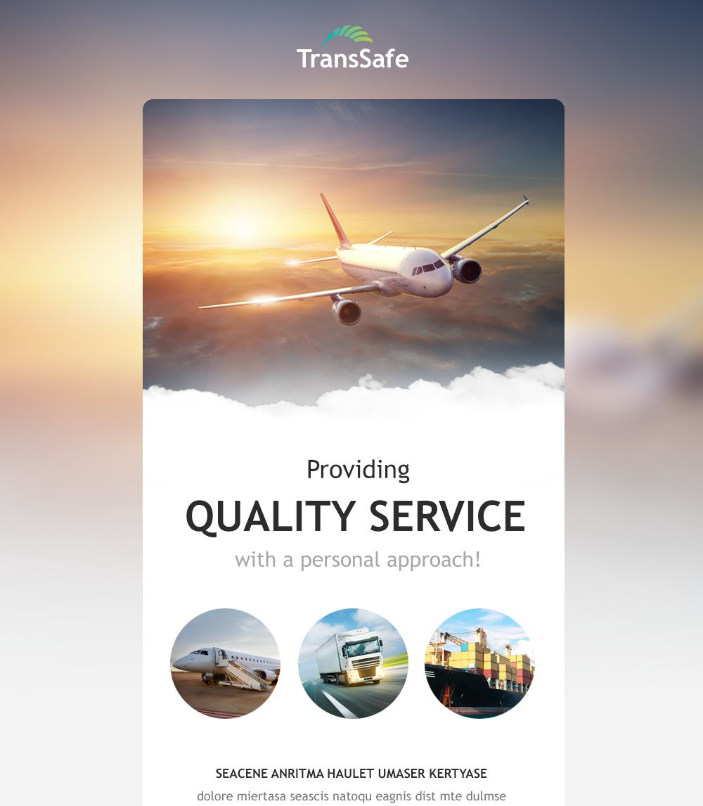 Transportation Responsive Newsletter Template #54616