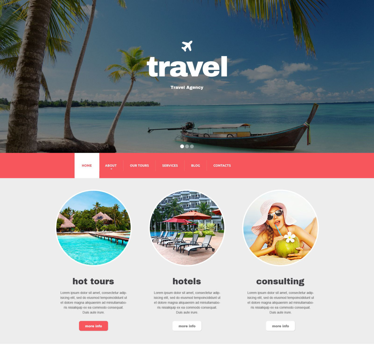 Travel Agency Responsive Drupal Template #54605