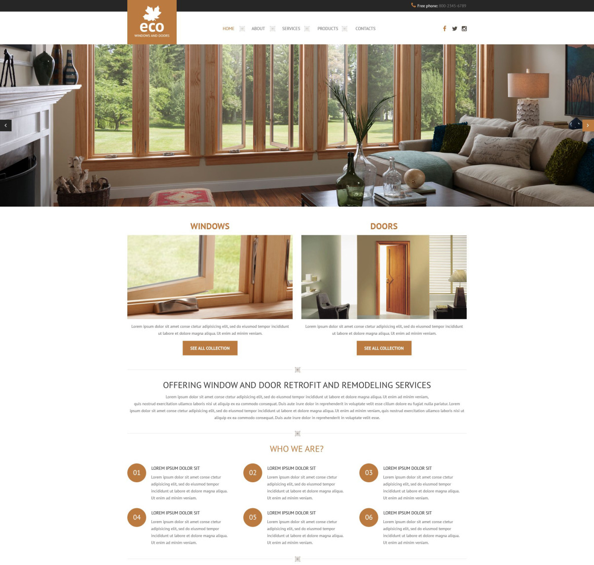 Window Responsive Website Template #54709