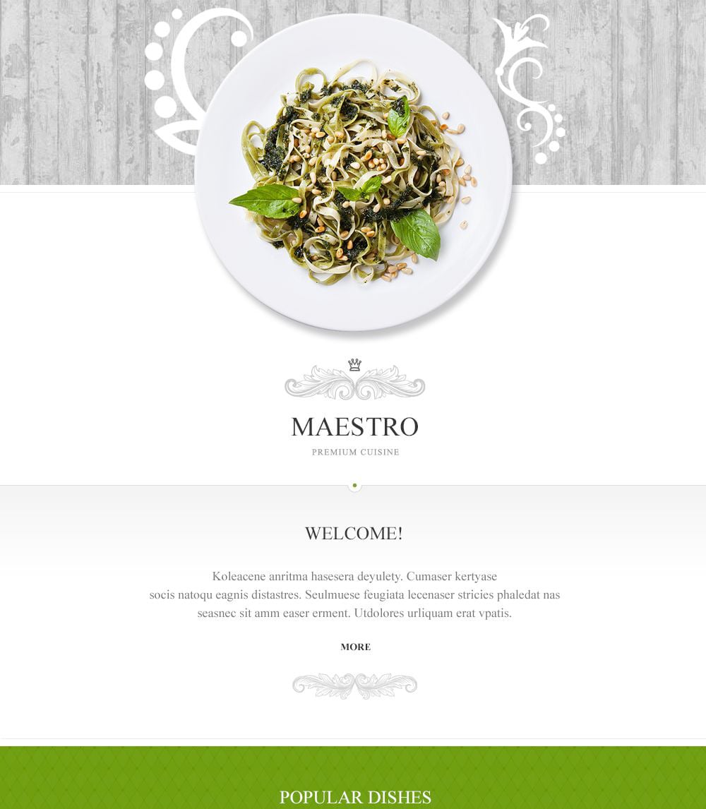 Cafe and Restaurant Responsive Newsletter Template #54880