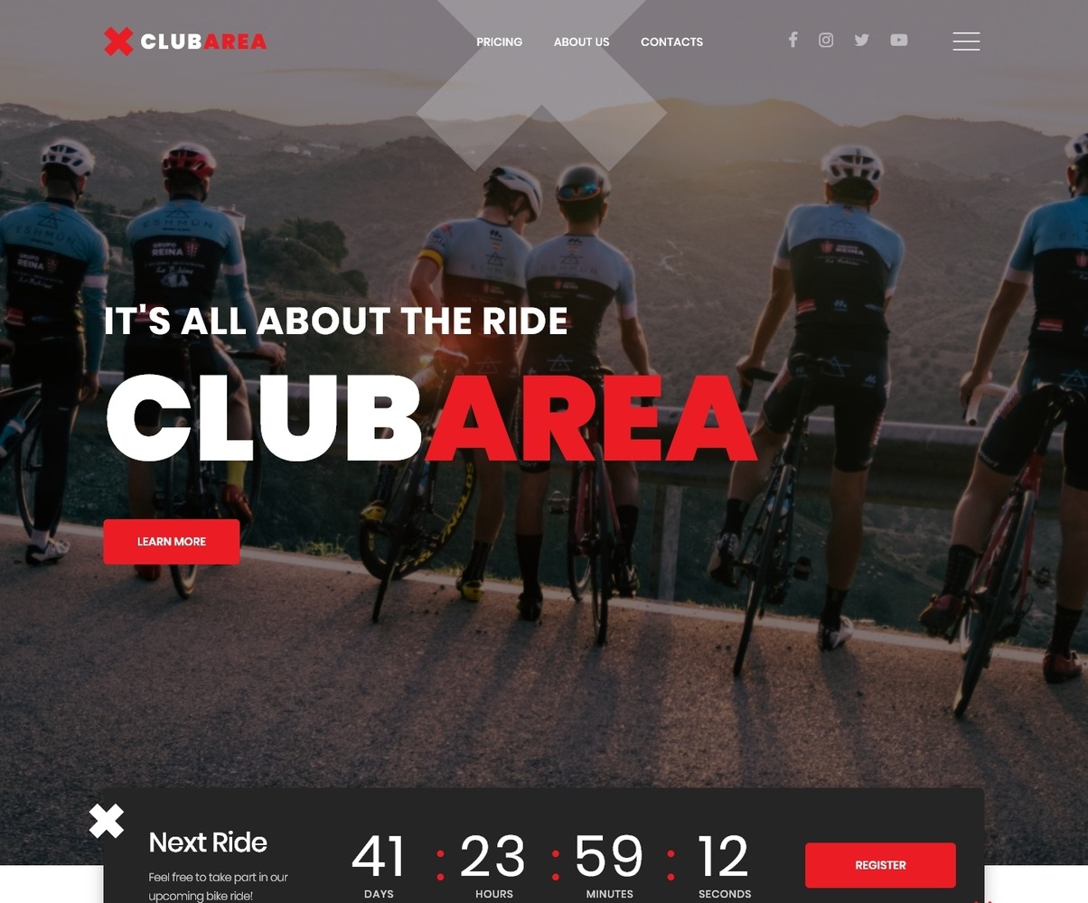 Clubarea HTML Template