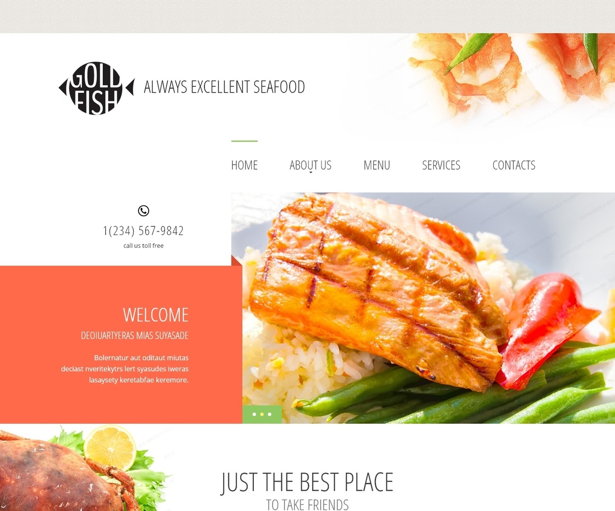 Seafood Website Template