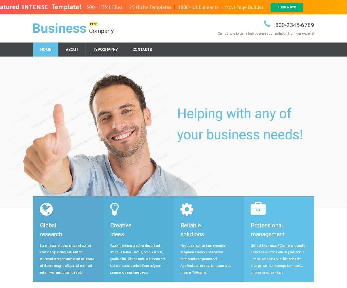  Download 44 Download Business Template Html Free Png PNG