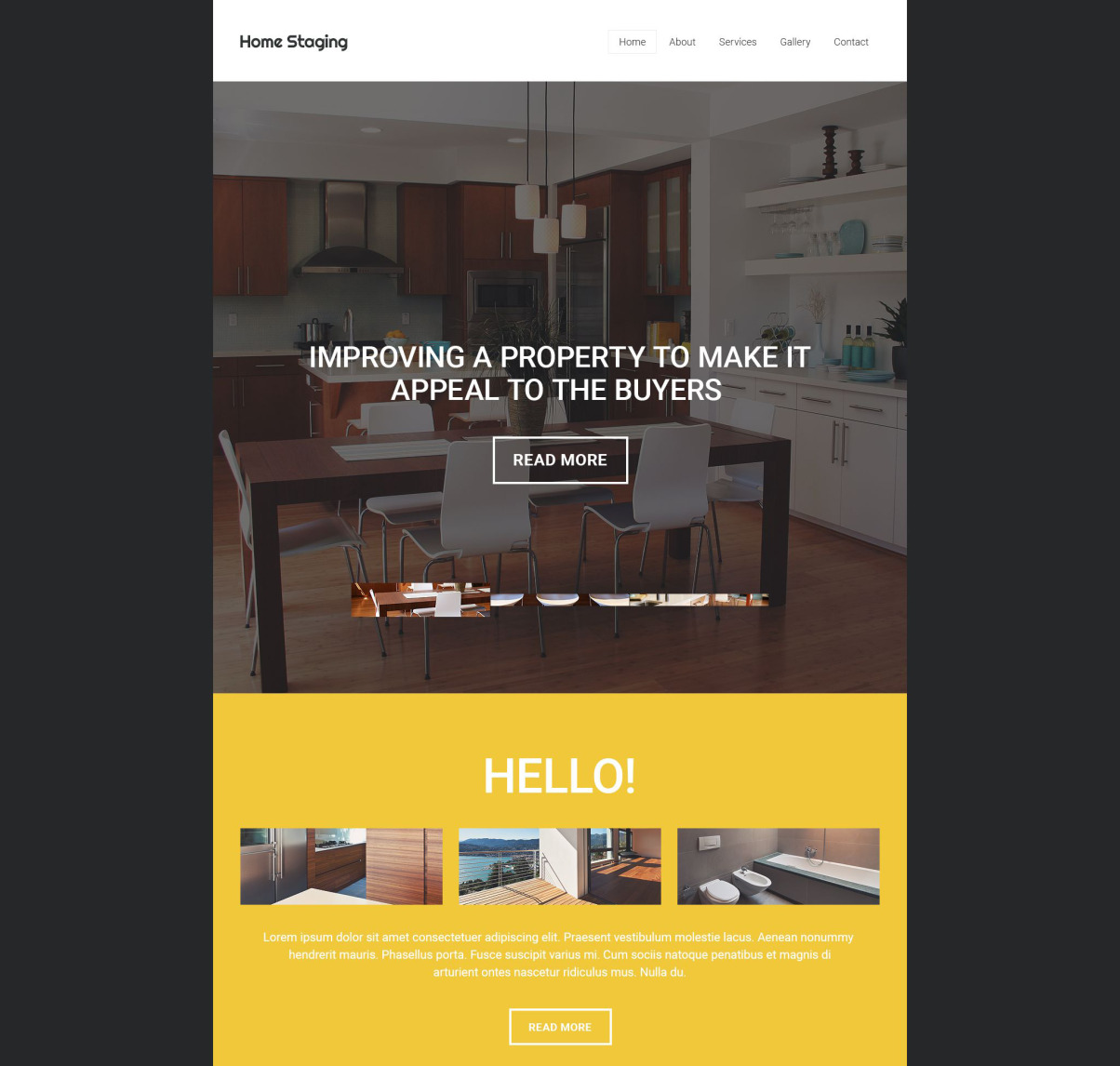 Home Staging Site Template