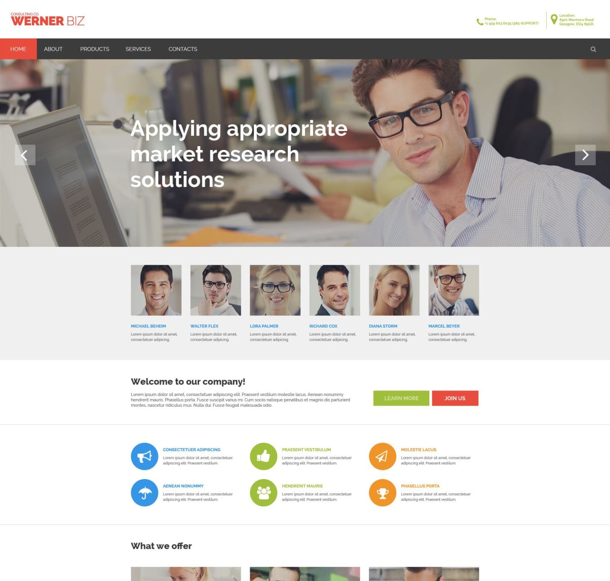 Business & Services Responsive Website Template