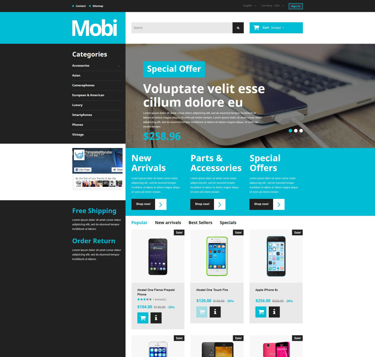 Mobi PrestaShop Theme #55488 - TemplateMonster