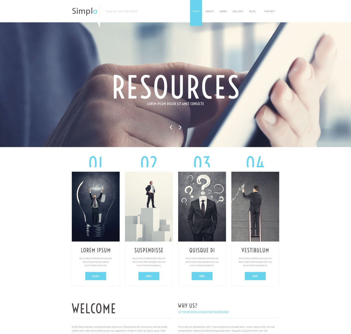 Business & Services Responsive Website Template #55588