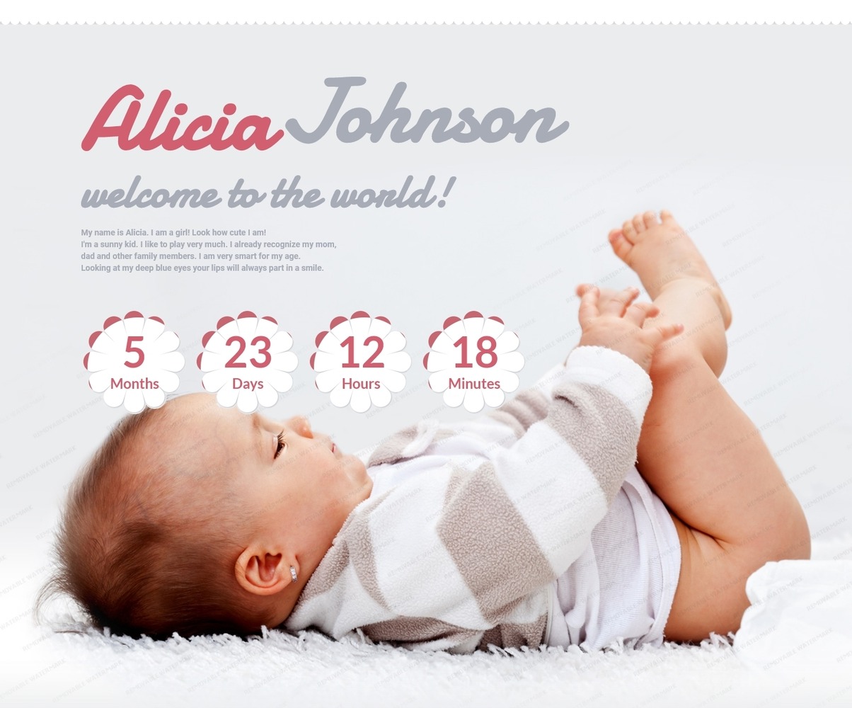 Newborn Landing Page Template