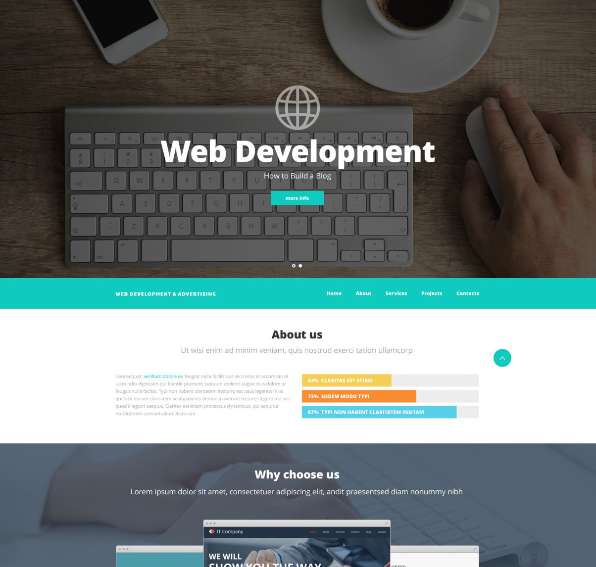 Web Development PSD Template