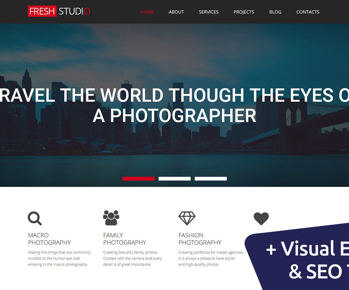 Photo Studio Photo Gallery Template #56004