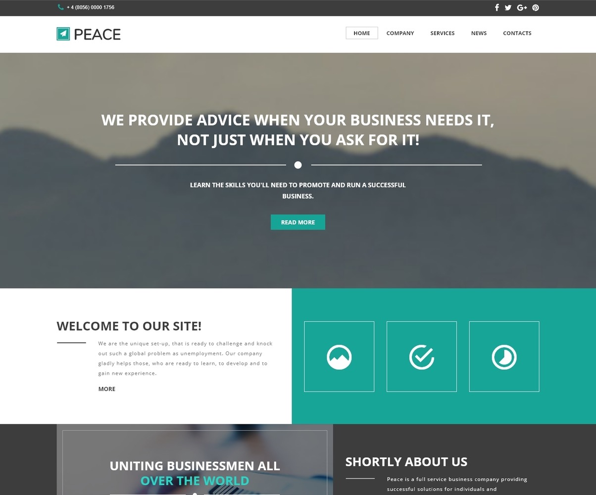 Template Siti Web #57549 per Un Sito di Business e Servizi