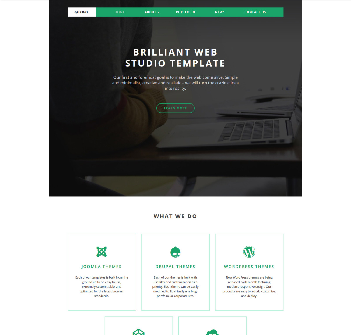 Design Studio Responsive Website Template #58104