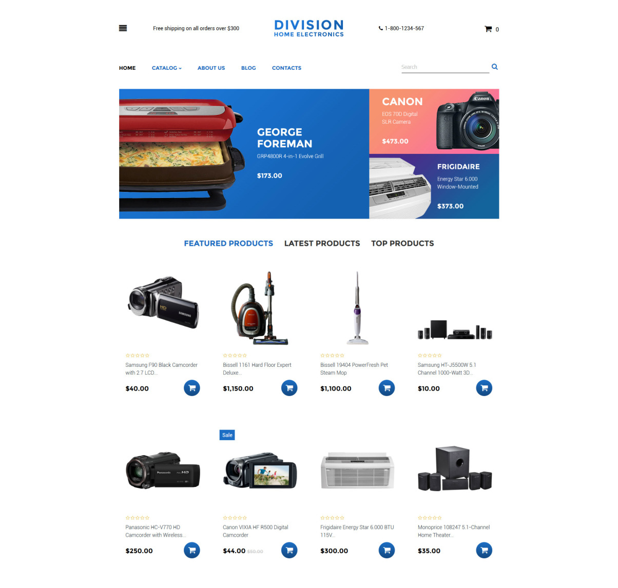 Electronics store VirtueMart template