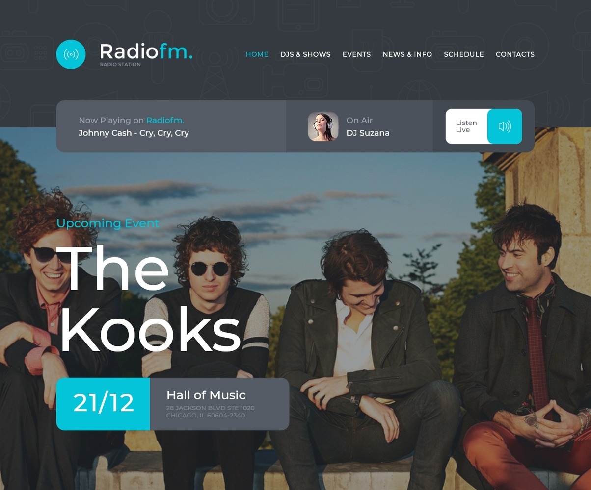 Radio Station Web Template