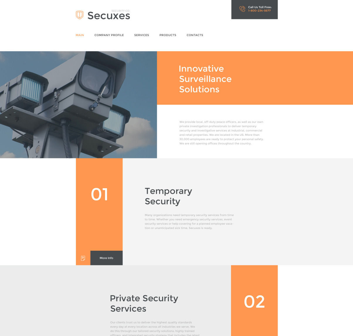 Security Website Template