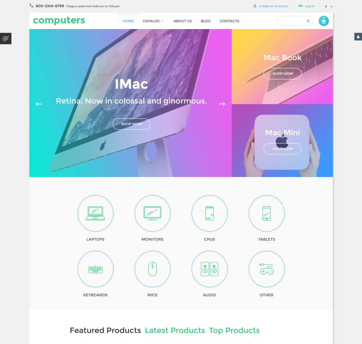 Computer Parts VirtueMart Template