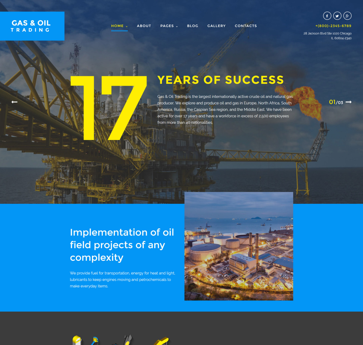 Oil And Gas Company Joomla Template