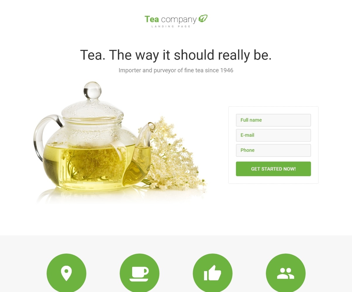 Tea Company HTML Template